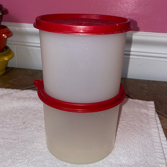 Tupperware | Kitchen | Vintage Tupperware Set Of Two Storage Containers ...